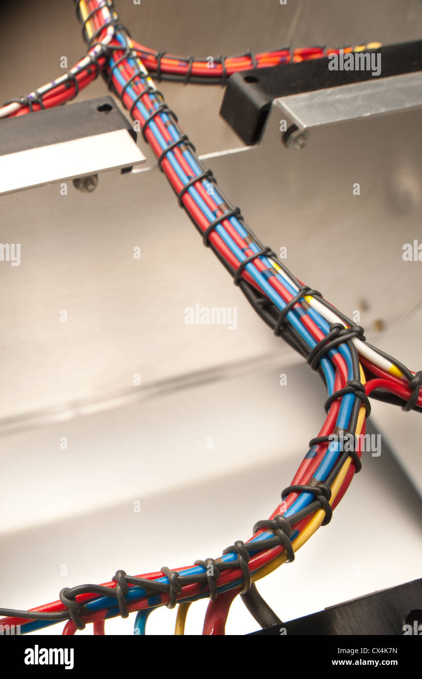 conduit and complicated coded twisted cables into an aluminum enclosure ...