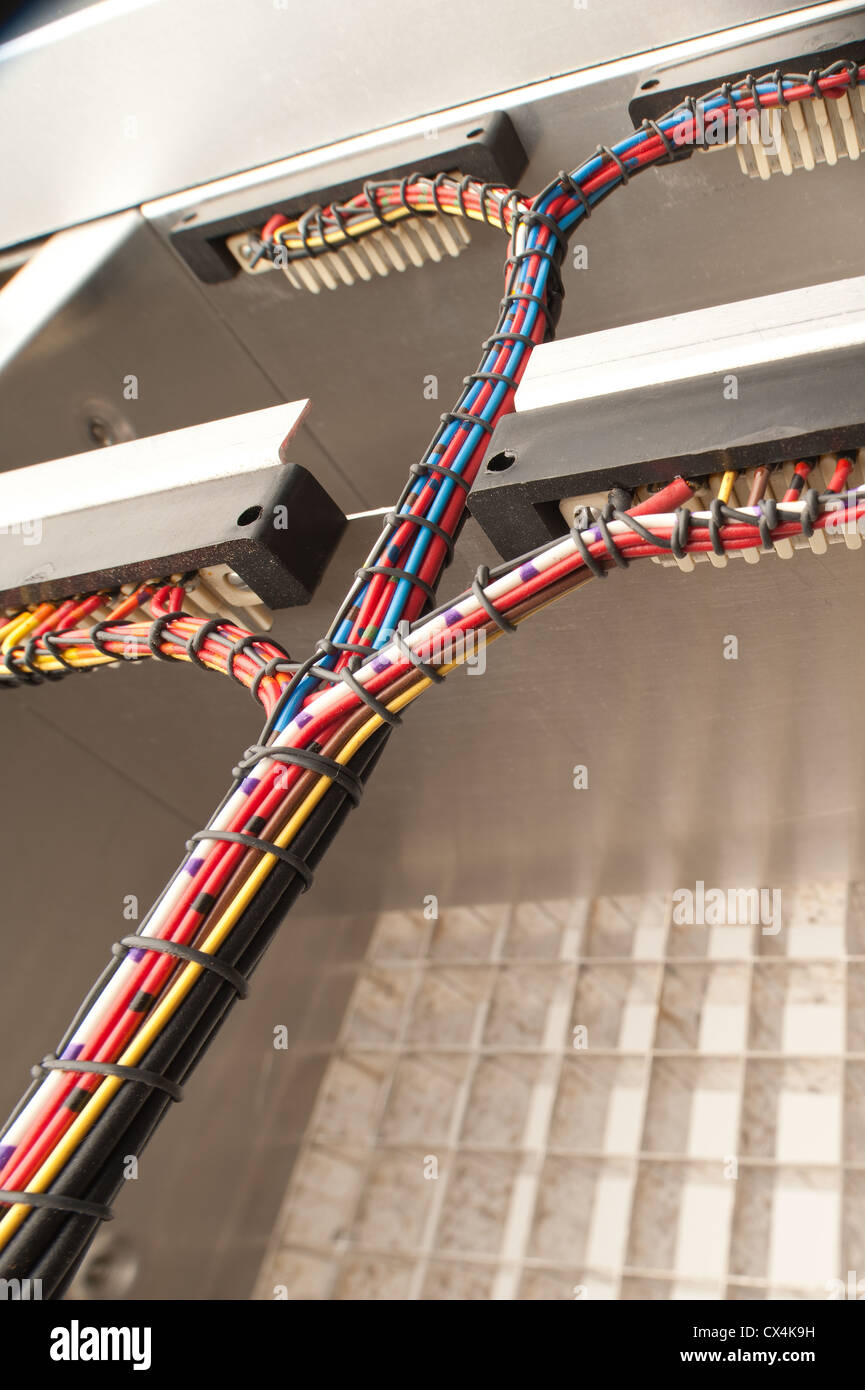 conduit and complicated coded twisted cables into an aluminum enclosure ...