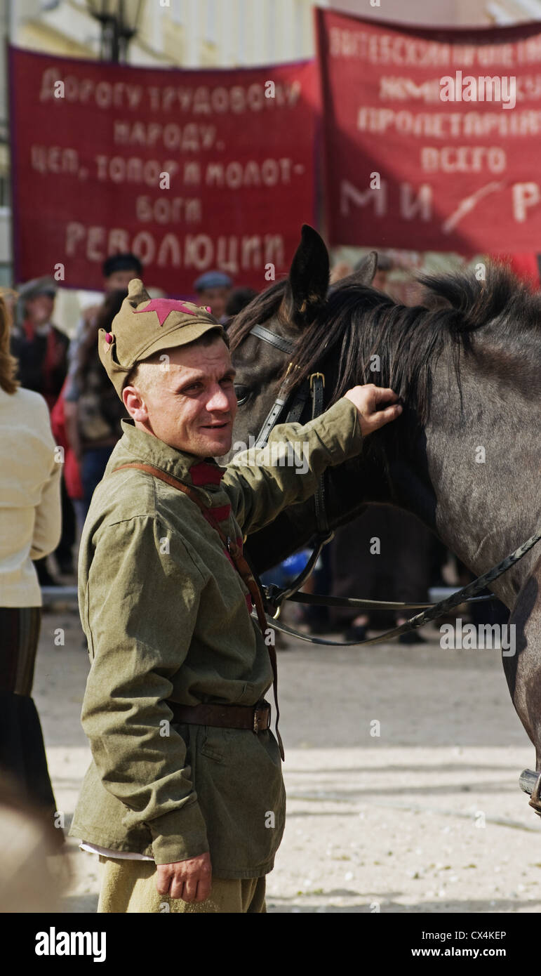 Red Army cavalryman, 1919 Stock Photo - Alamy