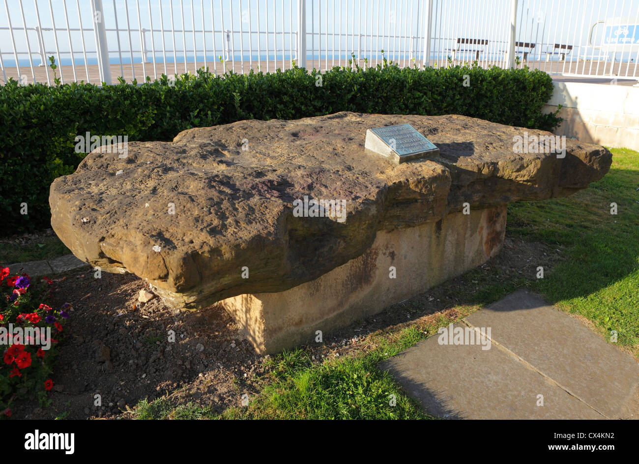Historic stone on St Leonards seafront where William the Conqueror ...
