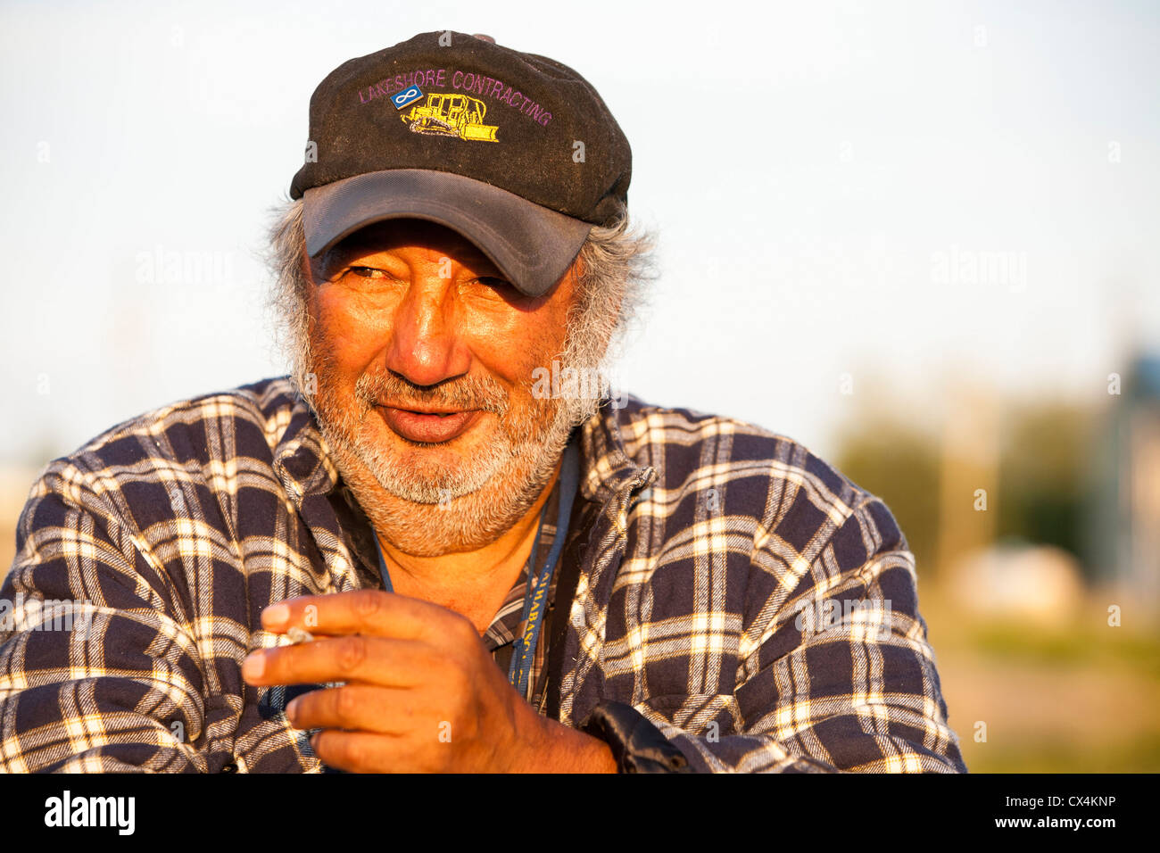 A first nation inhabitant of Fort Chipewyan Stock Photo - Alamy