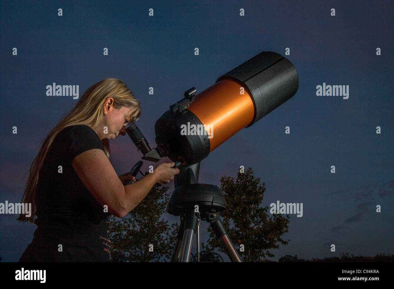 Amateur astronomer and telescope hi-res stock photography and images ...