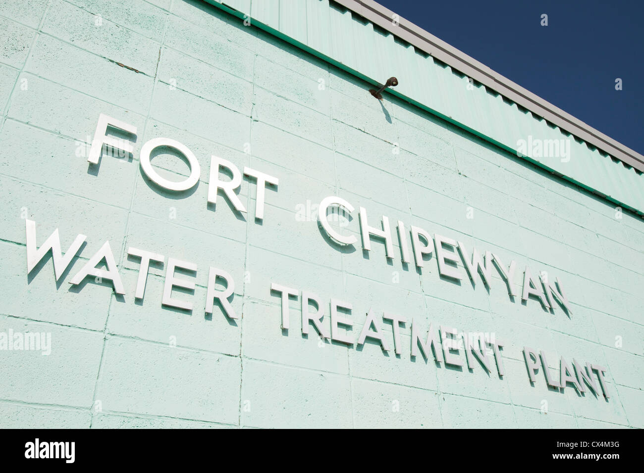 The water treatment plant in the First Nation settlement of Fort ...