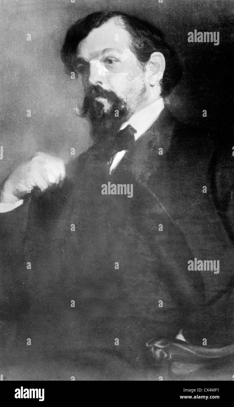 Portrait claude debussy Black and White Stock Photos & Images - Alamy