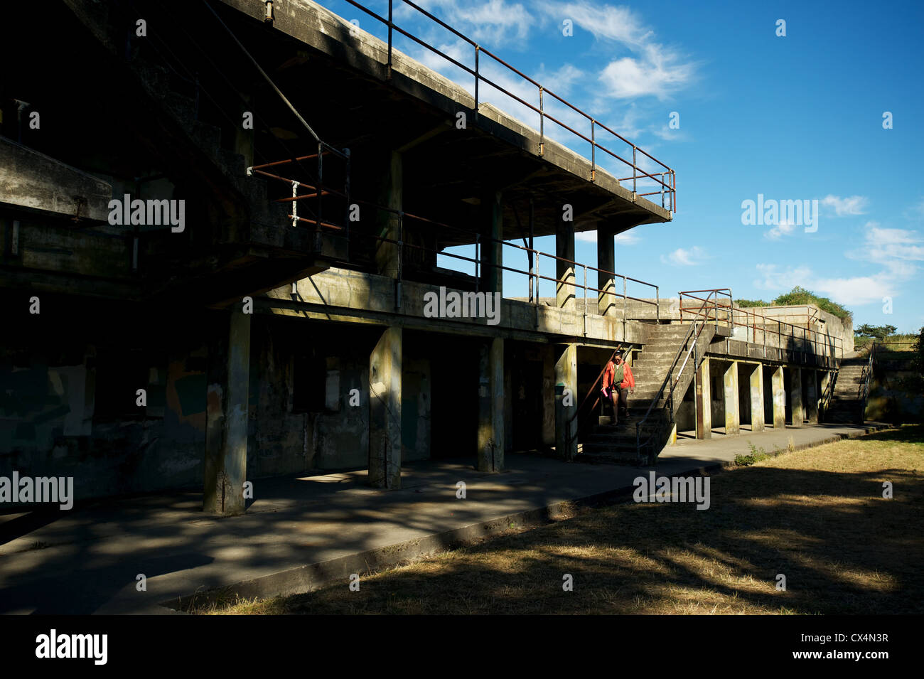 Zinzie Battery. Old coast artillery position Fort Worden, Olympic ...