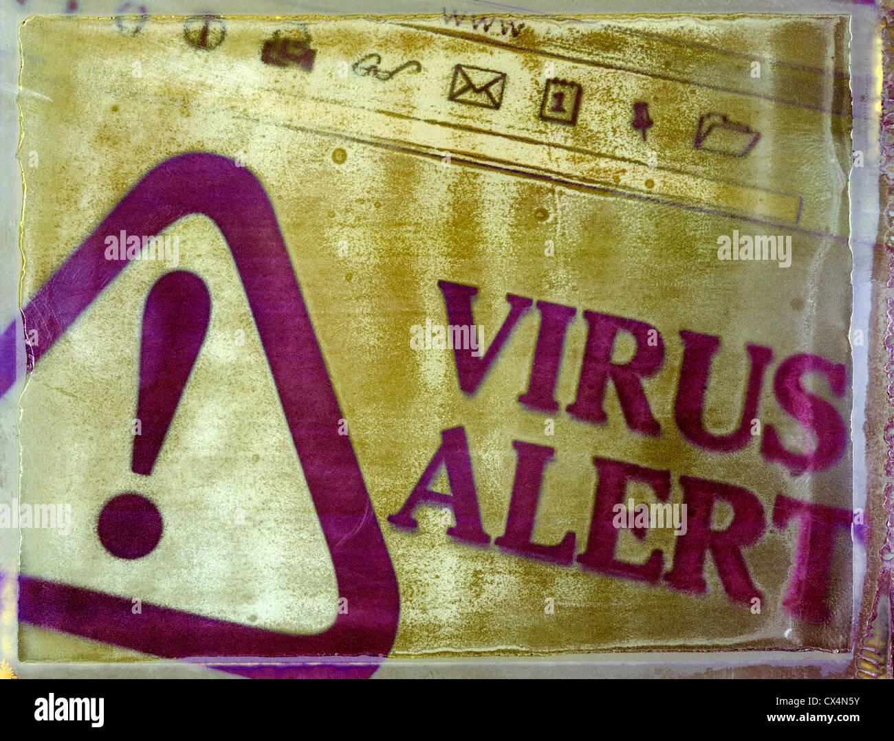 Computer virus warning hi-res stock photography and images - Alamy