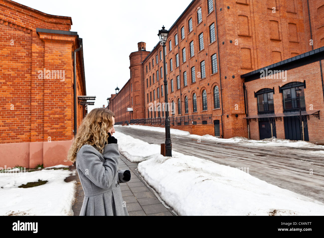 Old converted factory buildings Lodz poland Stock Photo - Alamy