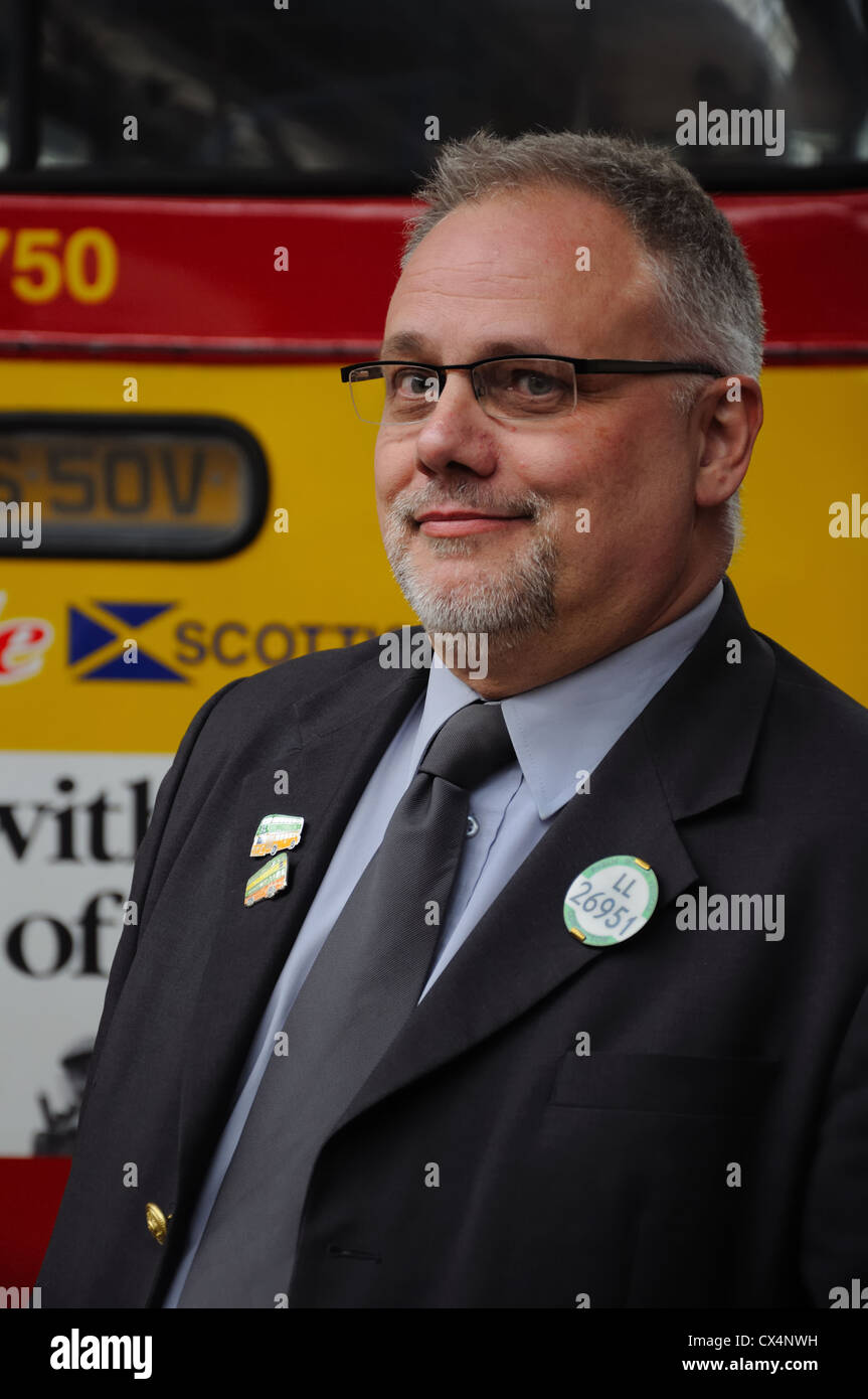 Owner/ driver of a bus restoration group based at Bridgeton Bus Garage ...