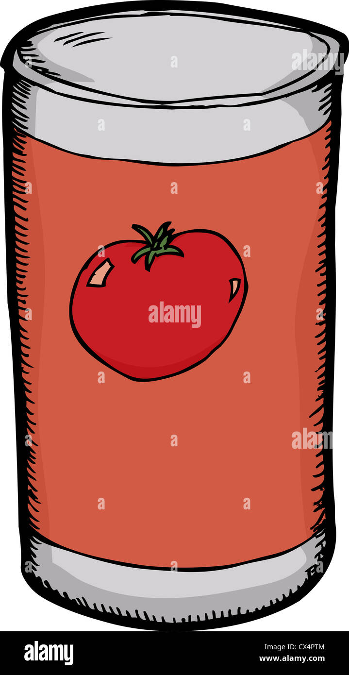 Cartoon of generic tomato sauce over white background Stock Photo - Alamy