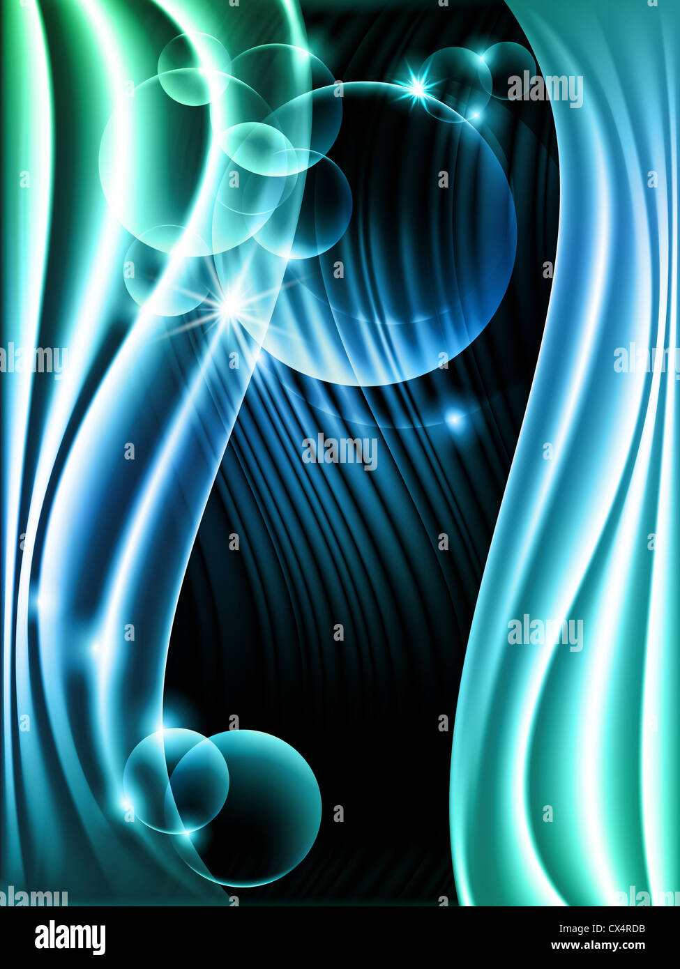 abstract background with magical bubbles Stock Photo - Alamy