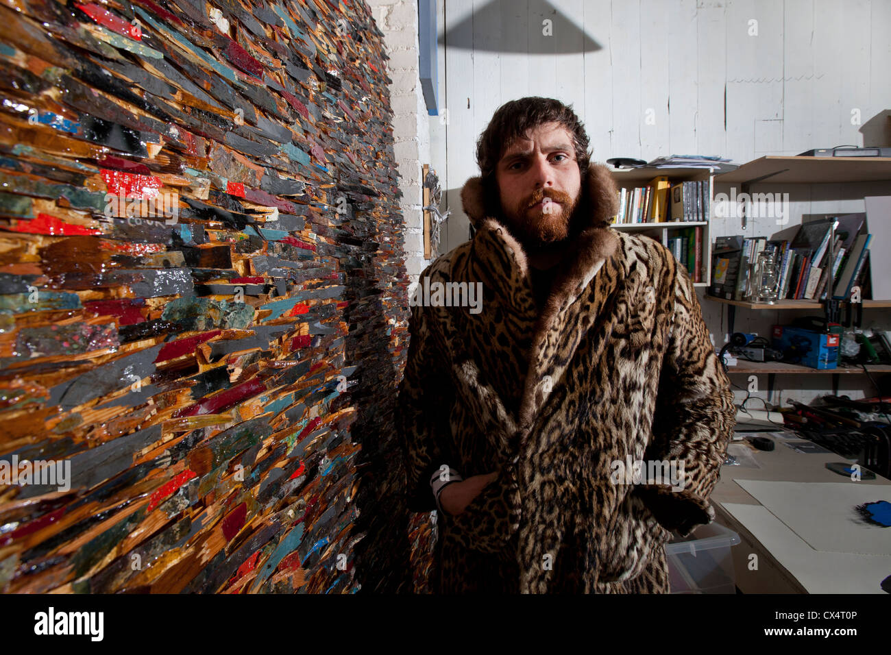 Artist Kevin Harman, pictured at his Edinburgh base Stock Photo - Alamy