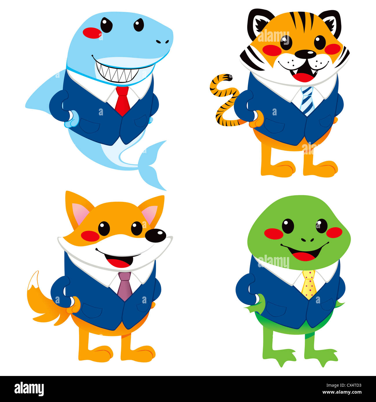 Cartoon funny businessman wearing suit hi-res stock photography and ...