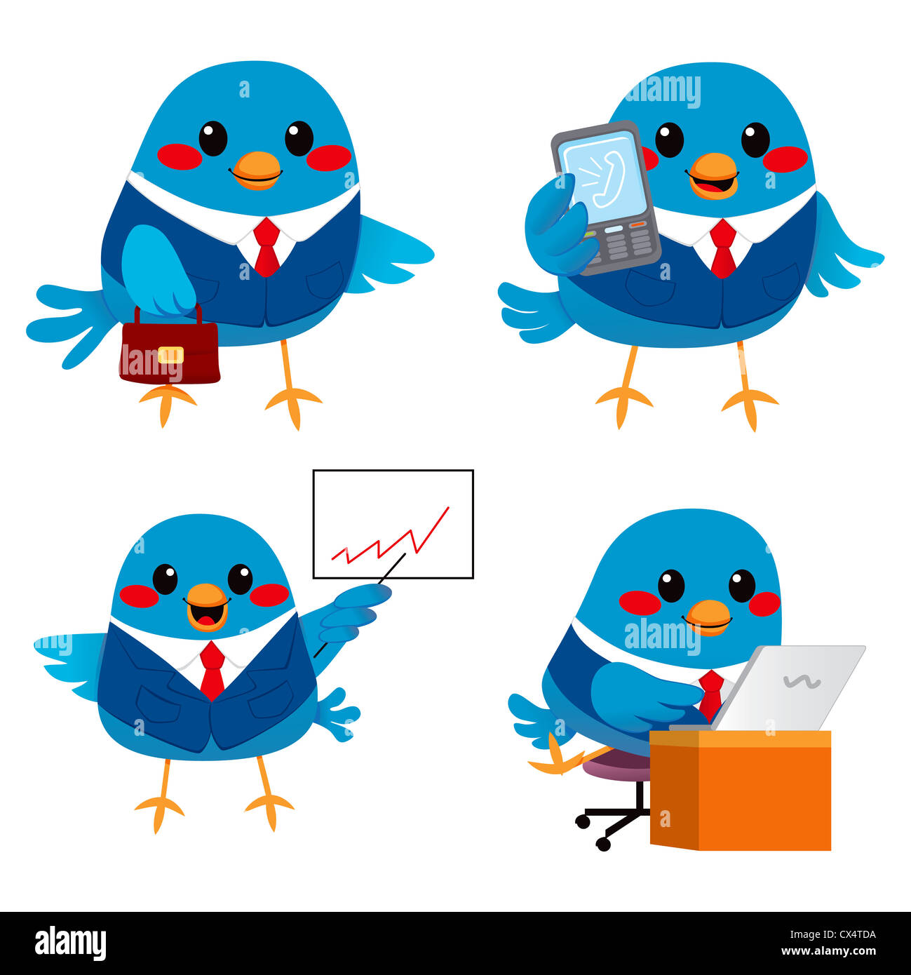 Computer kawaii cartoon happy cute hi-res stock photography and images ...