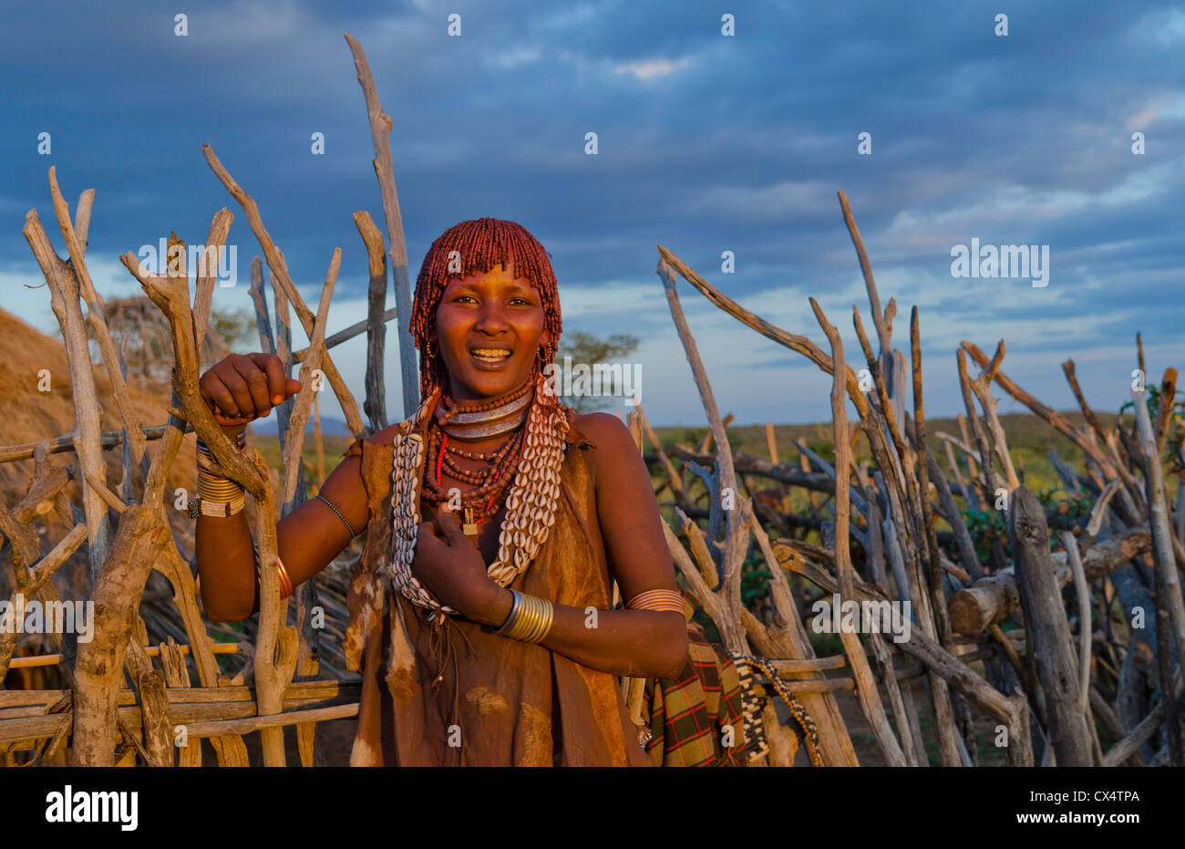 Turmi Ethiopia Africa Lower Omo Valley village with Bena Tribe First ...