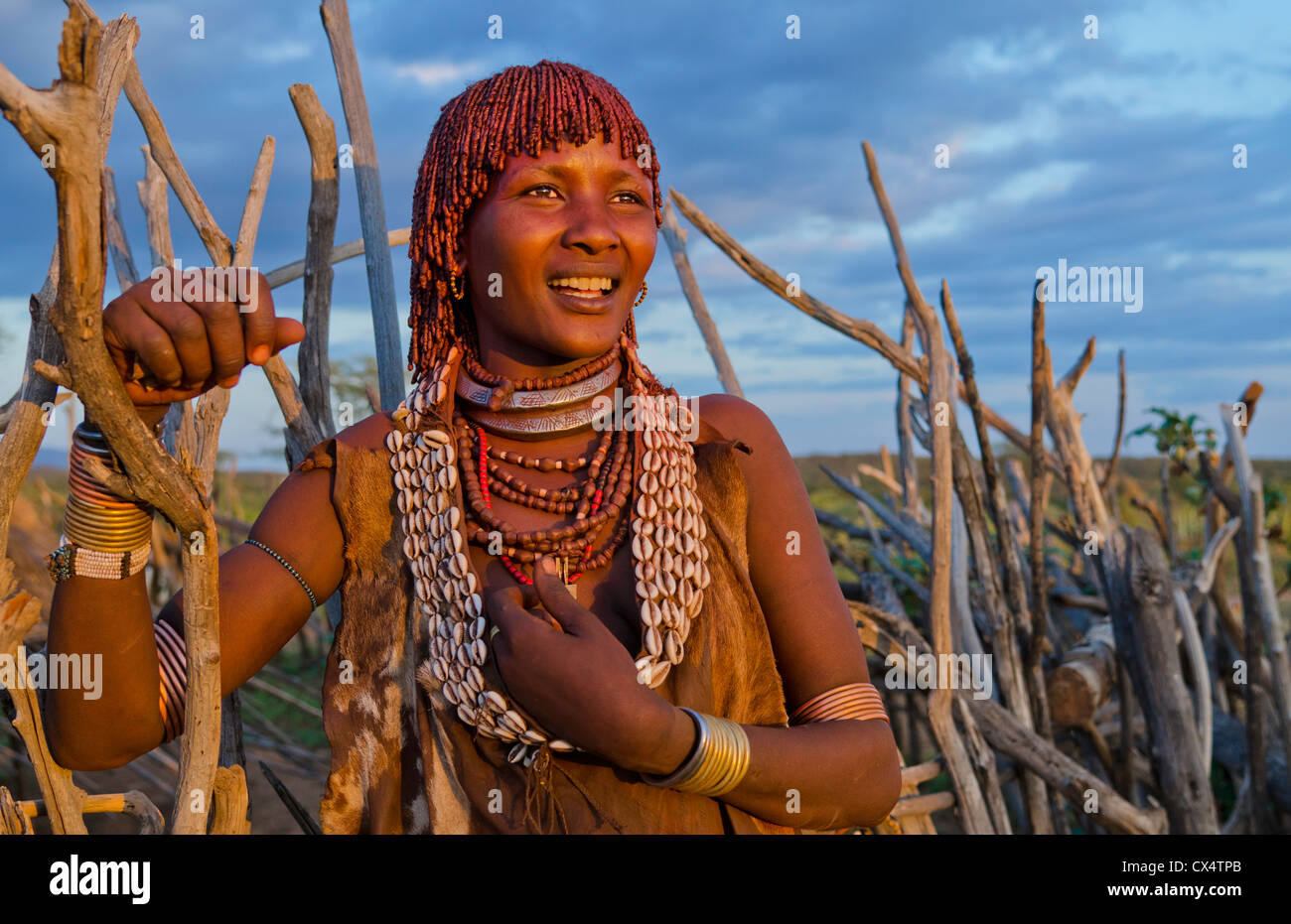 Turmi Ethiopia Africa Lower Omo Valley village with Bena Tribe First ...