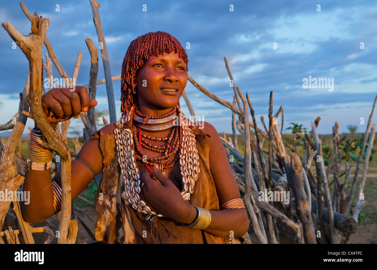 Turmi Ethiopia Africa Lower Omo Valley village with Bena Tribe First ...