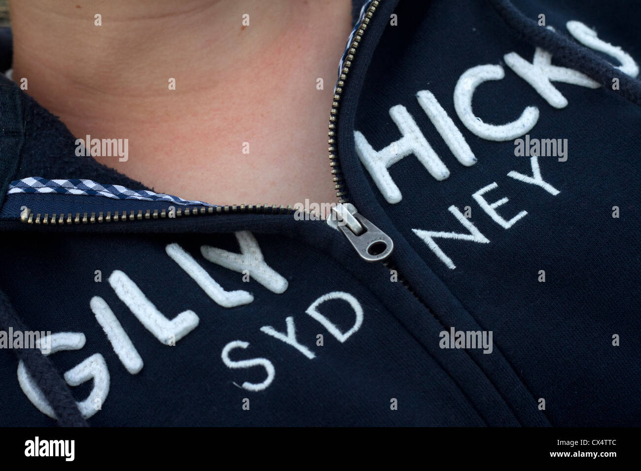 Gilly Hicks fleece Stock Photo - Alamy