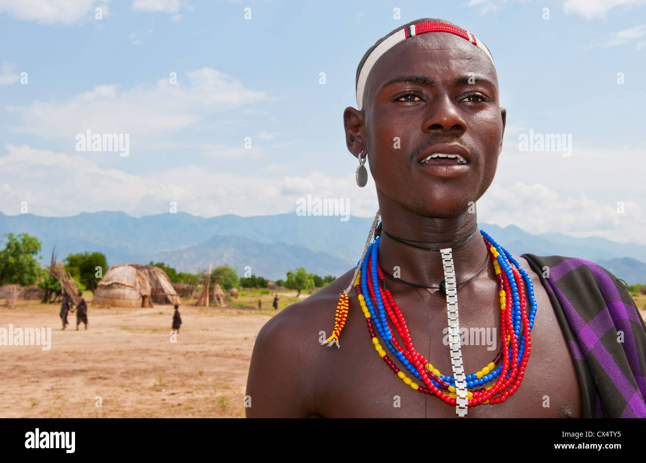 Arbore Tribe Ethiopia Africa Erbore tribal village Lower Omo Valley ...