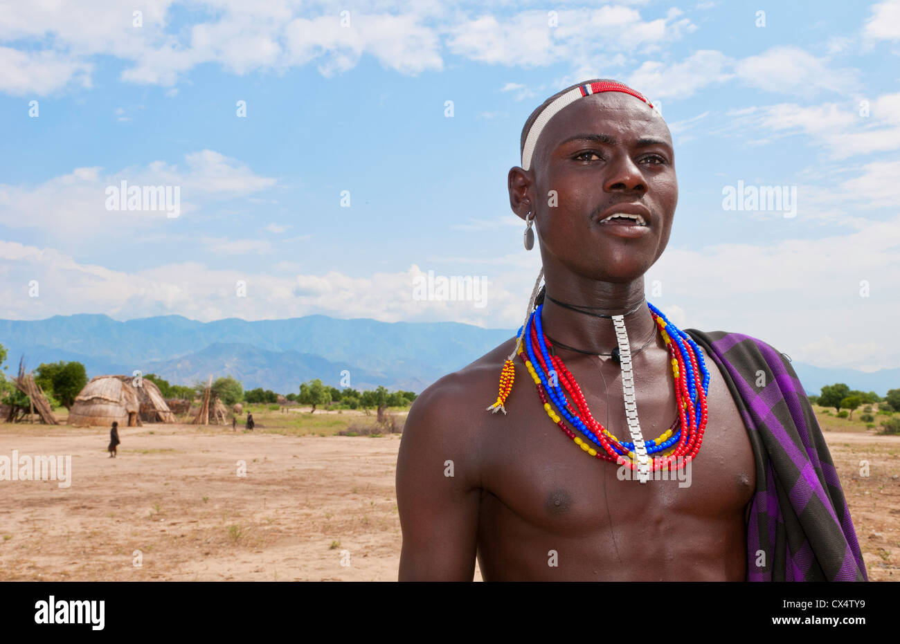 Arbore Tribe Ethiopia Africa Erbore tribal village Lower Omo Valley ...