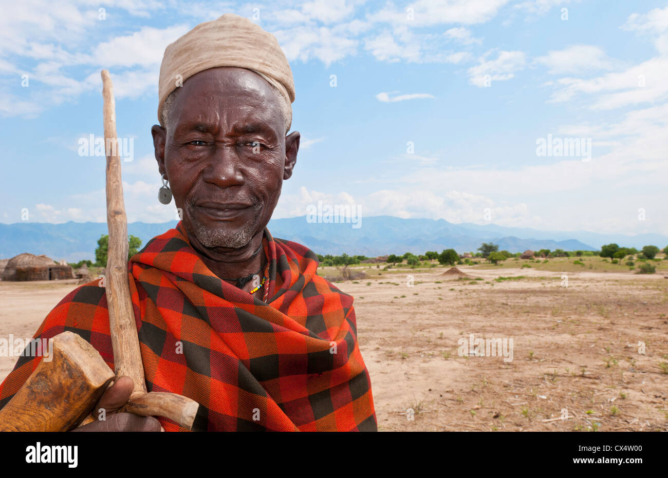 Arbore Tribe Ethiopia Africa Erbore tribal village Lower Omo Valley old ...