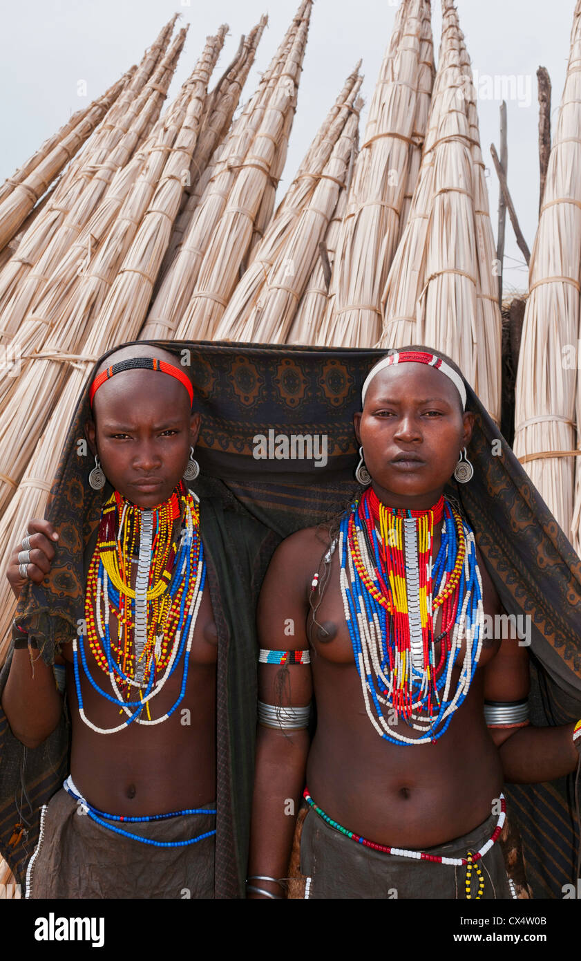 Arbore Tribe Ethiopia Africa Erbore Tribal Village Lower Omo Valley