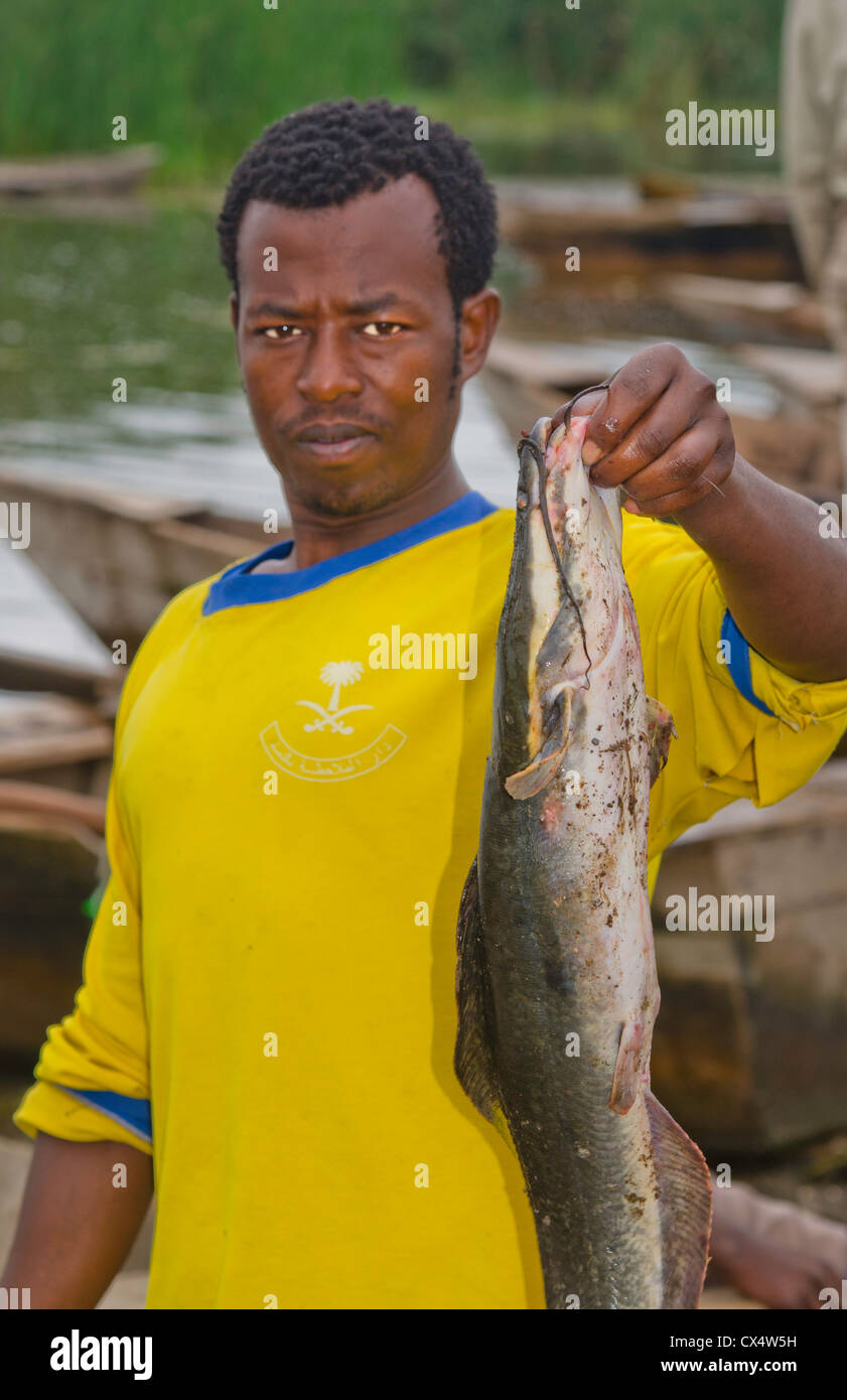 Fish Market at Lake Awassa in Awassa Ethiopia Africa fisherman ...