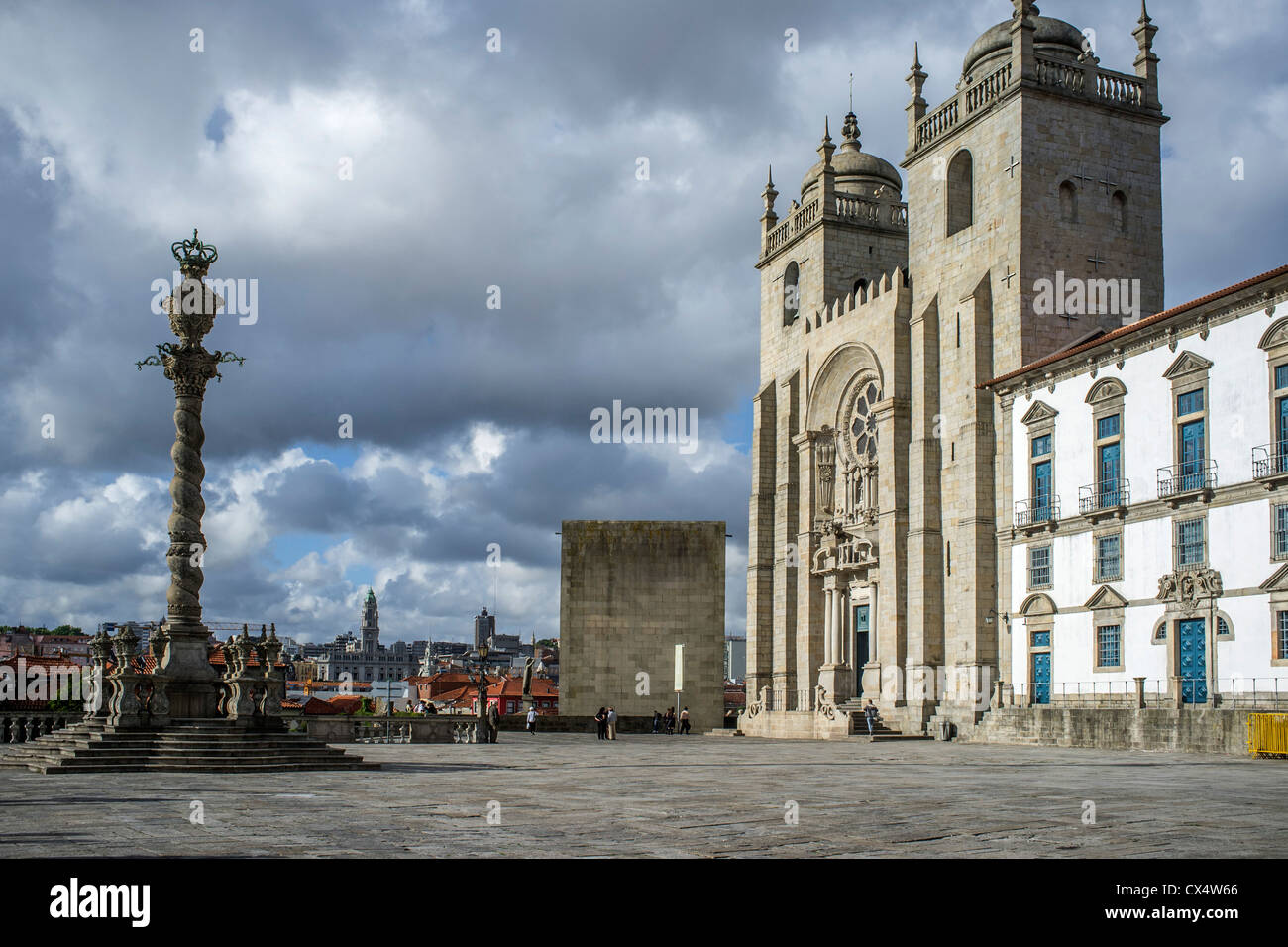 porto,portugal.medieval tower and church Stock Photo - Alamy