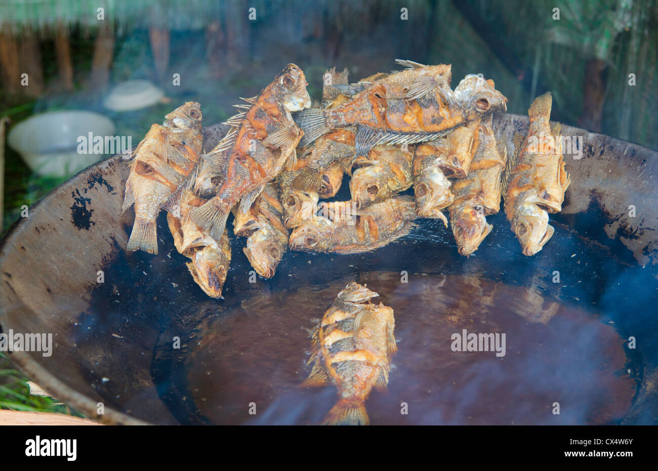 Fish Market at Lake Awassa in Awassa Ethiopia Africa fish in pot ...
