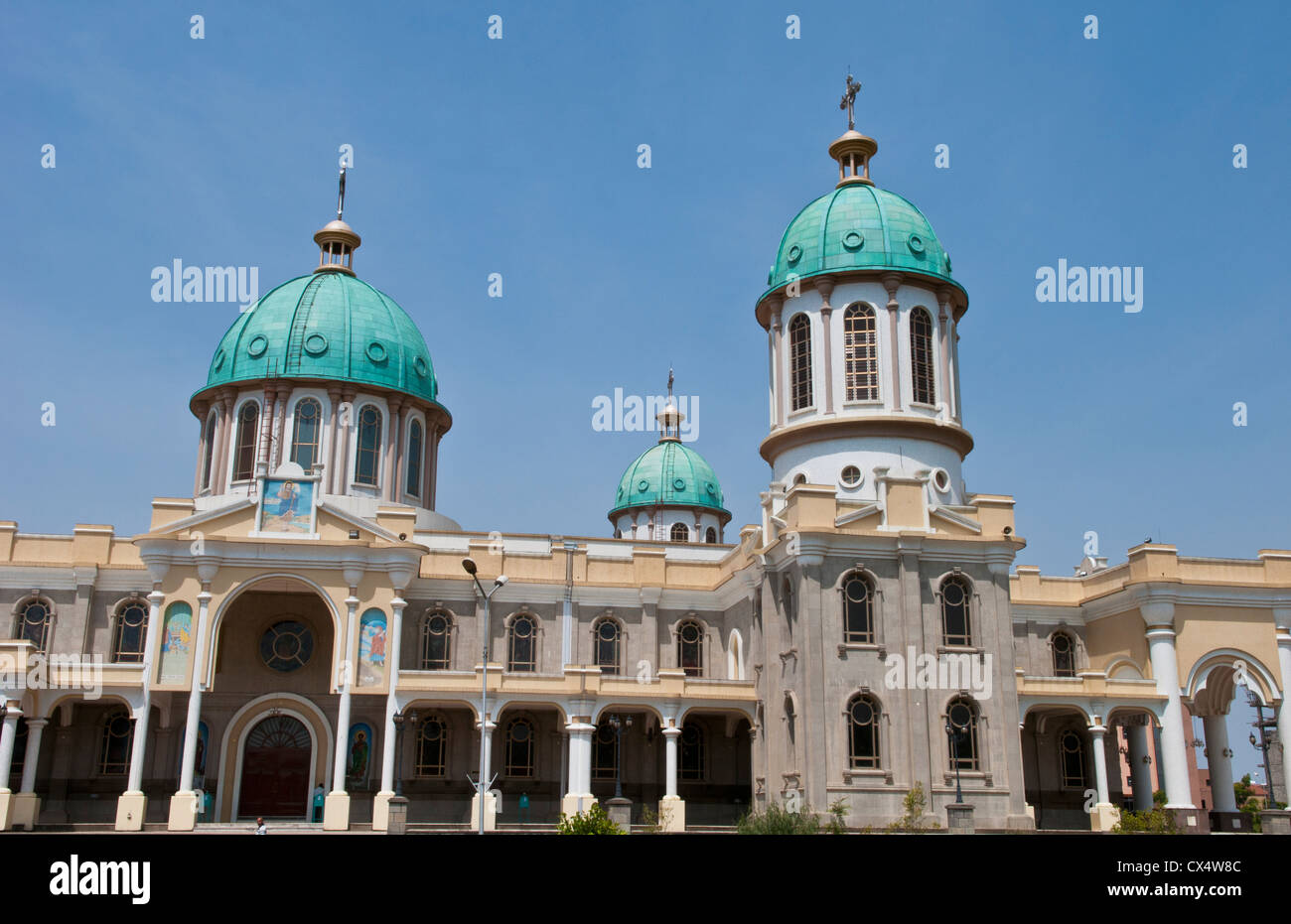 Addis Ababa Ethiopia, Africa modern city buildings Bole Medhanialem old ...