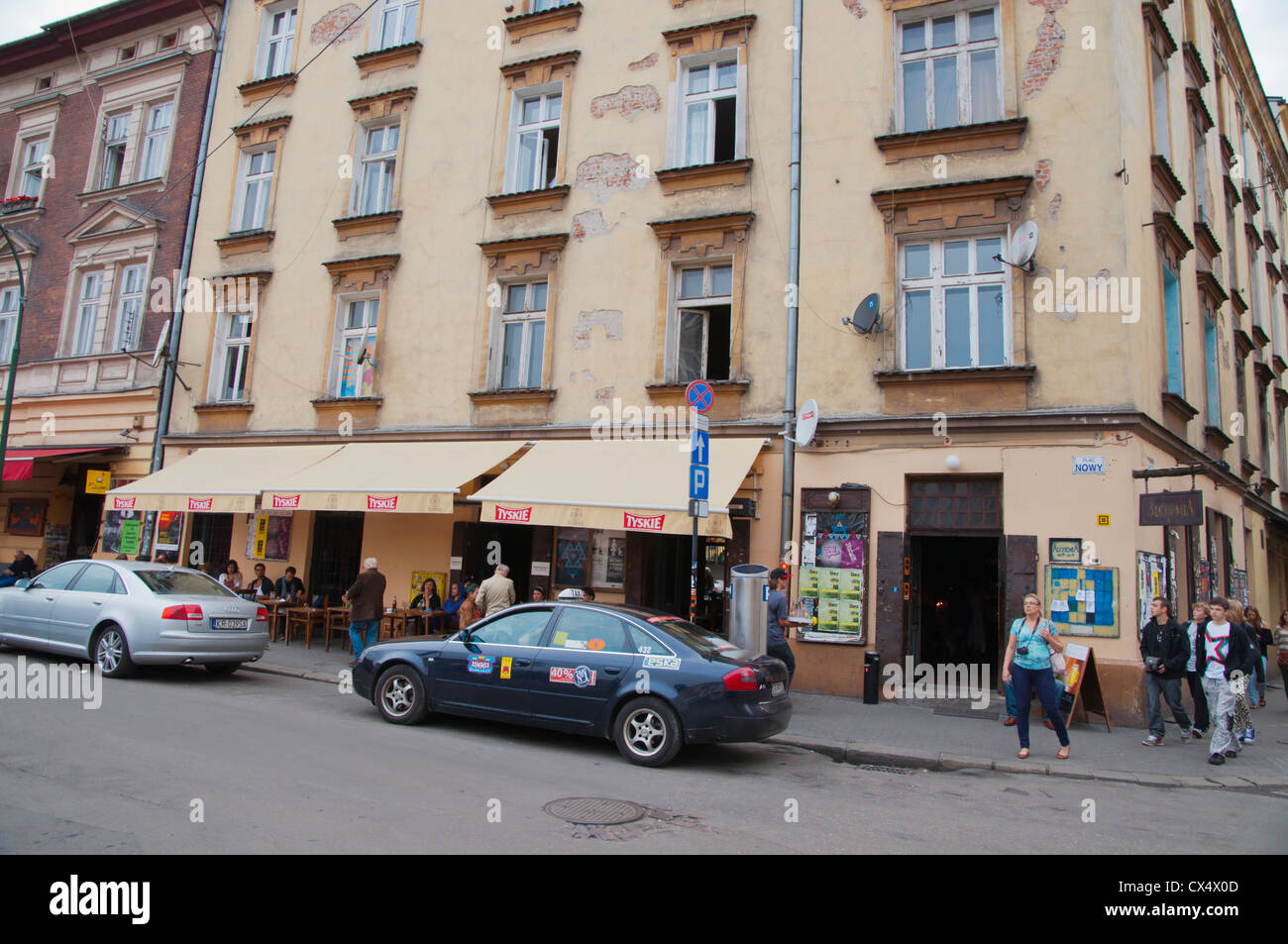 Plac Nowy the new square Kazimierz the Jewish quarter Krakow city ...