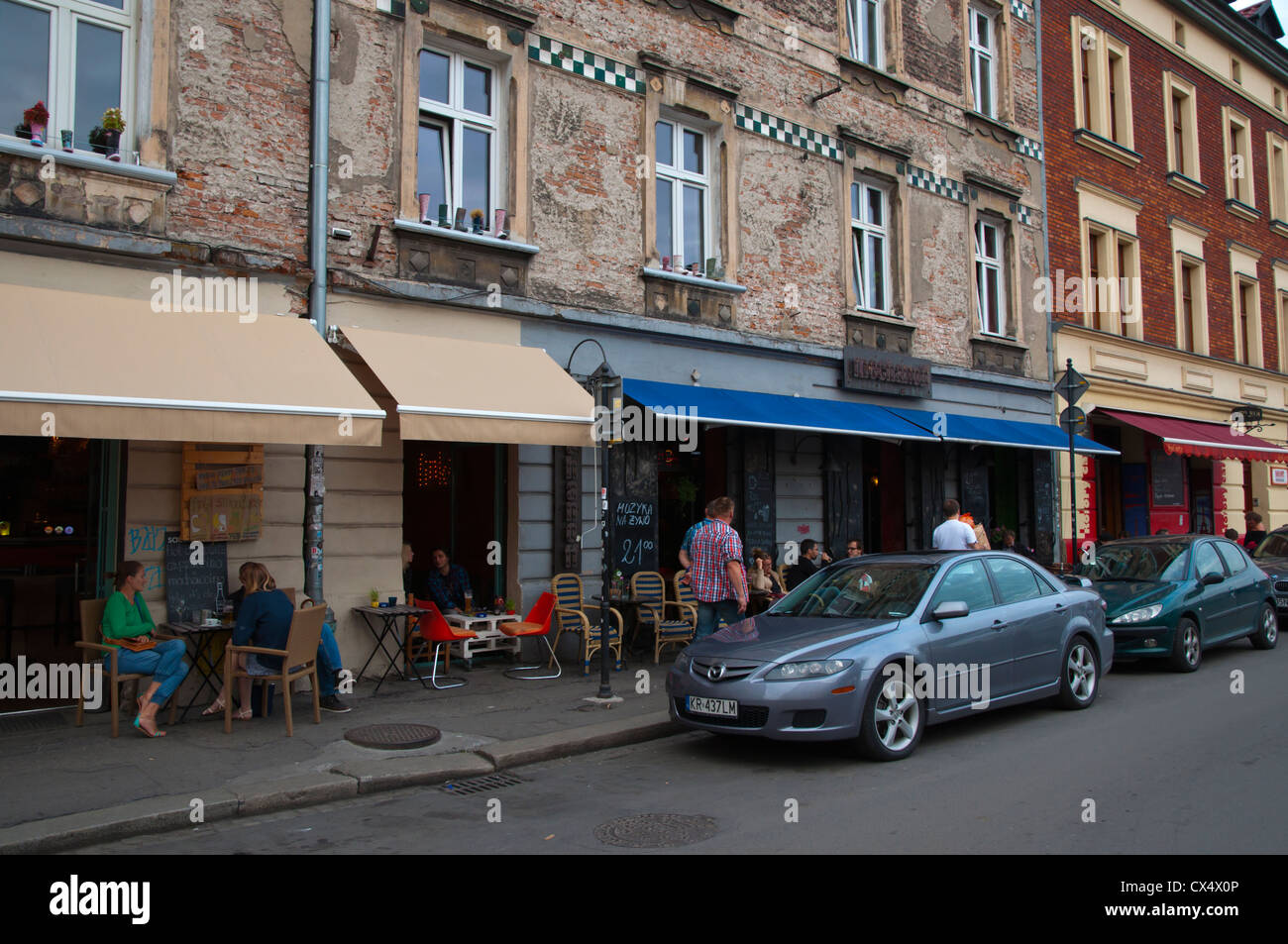 Plac Nowy the new square Kazimierz the Jewish quarter Krakow city ...
