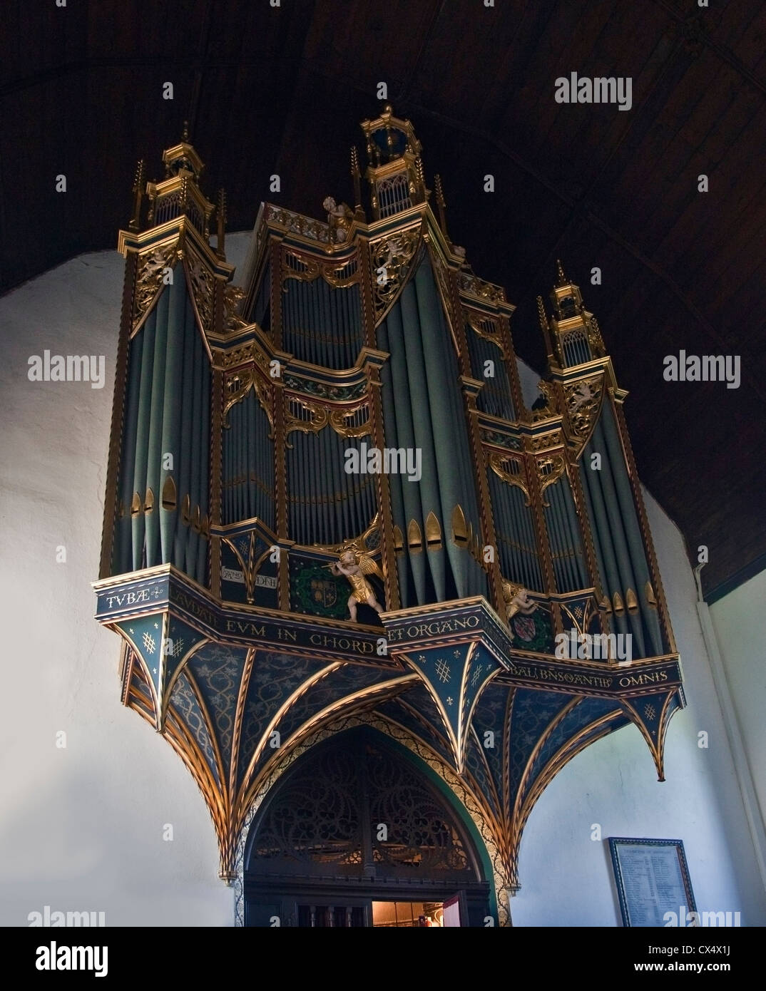 Organ in St John the Baptist Church, Lound, Suffolk, England Stock ...