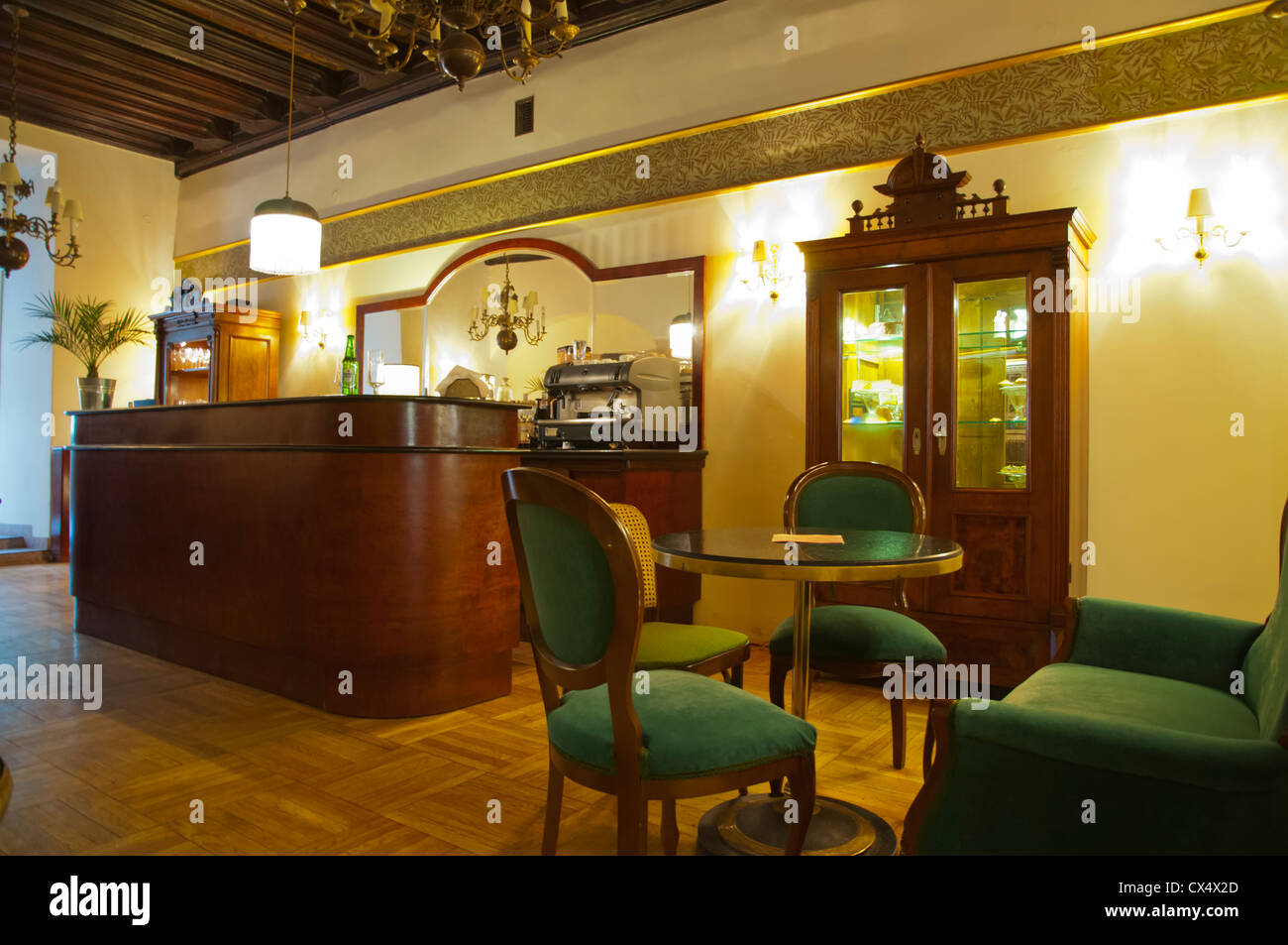 Cafe A Blikle old town Krakow city Malopolska region Poland Europe ...