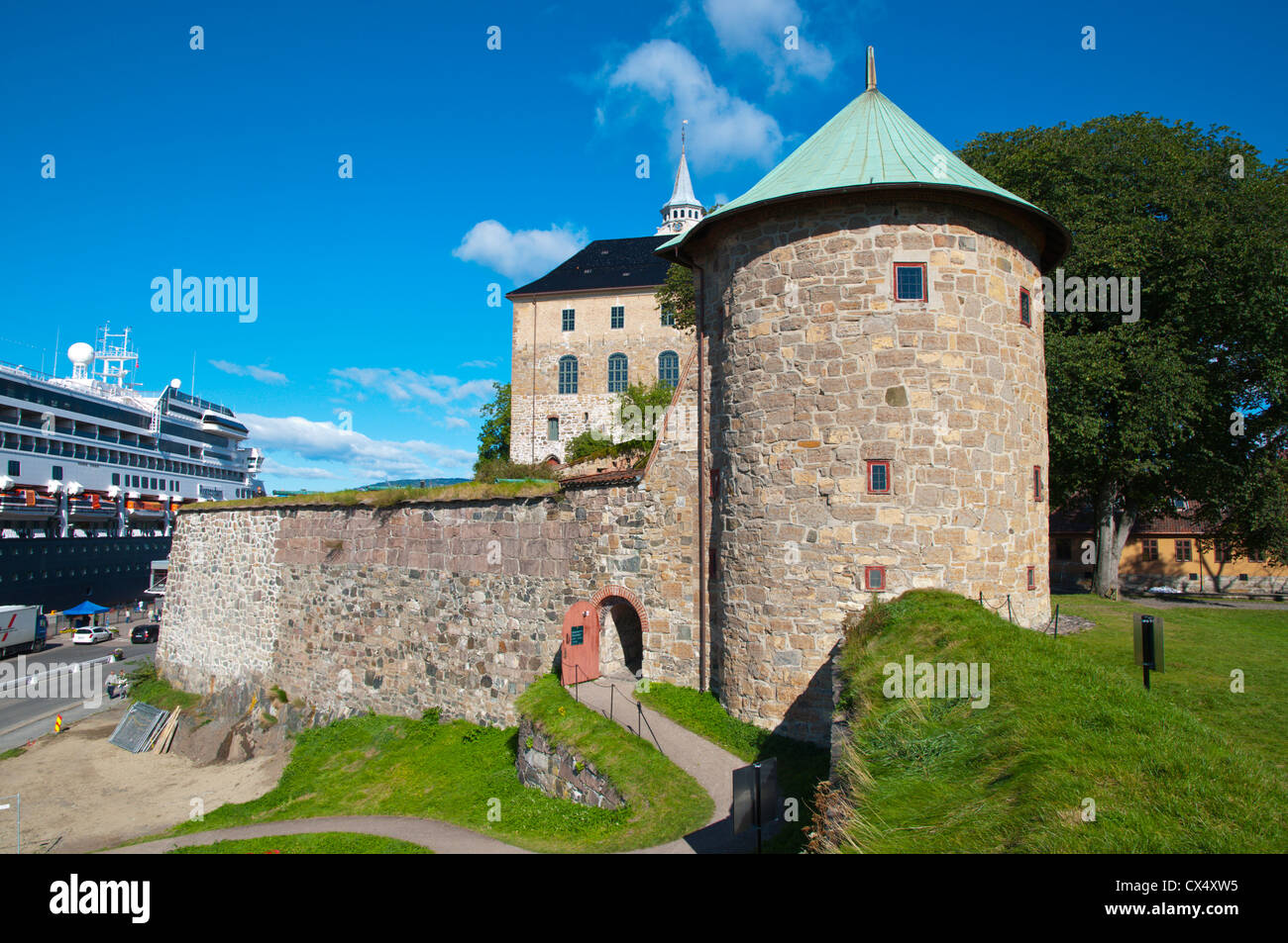 Akershus castle and fortress area Sentrum central Oslo Norway Europe ...