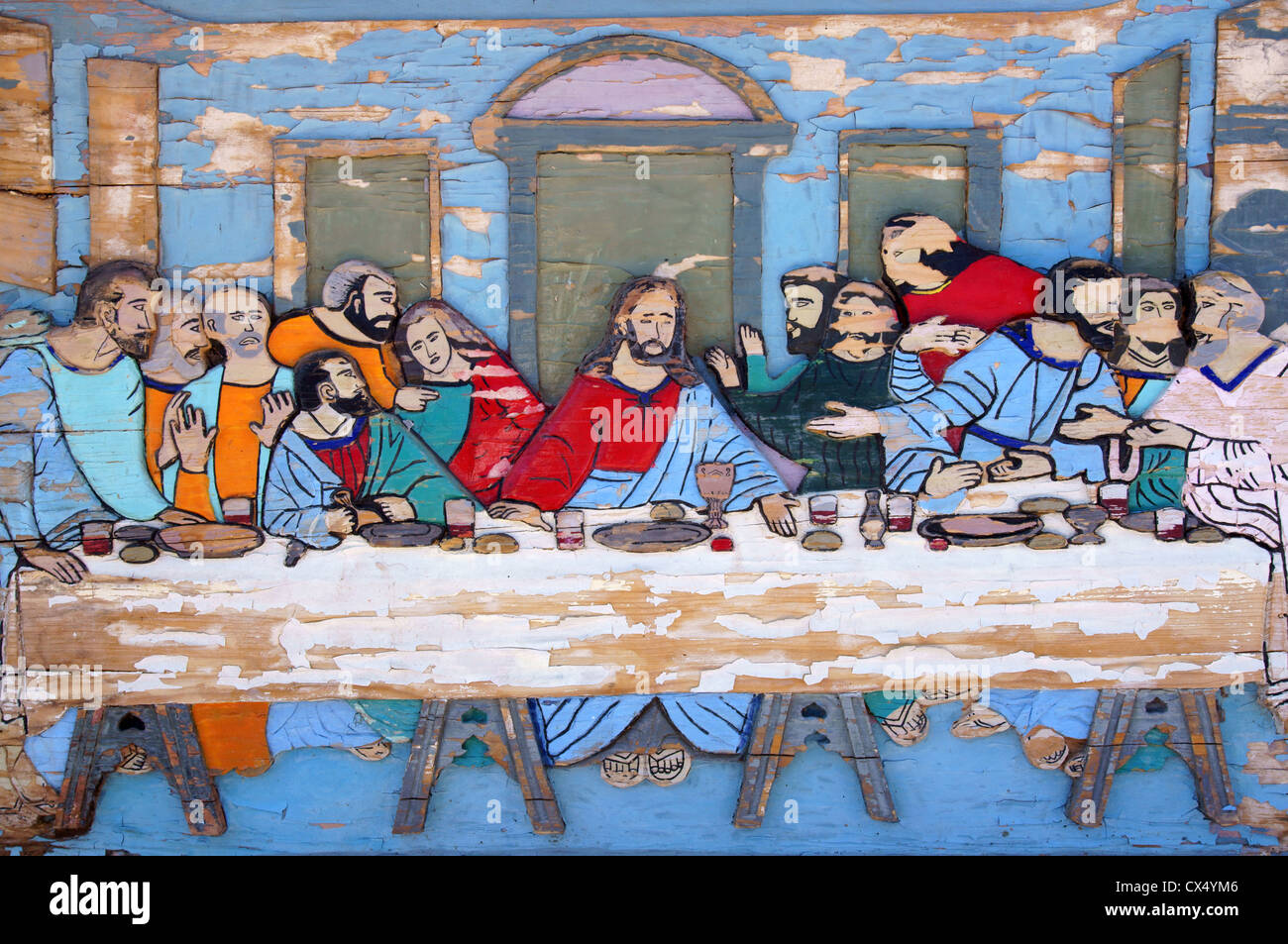 Representation Of The Last Supper High Resolution Stock Photography and ...