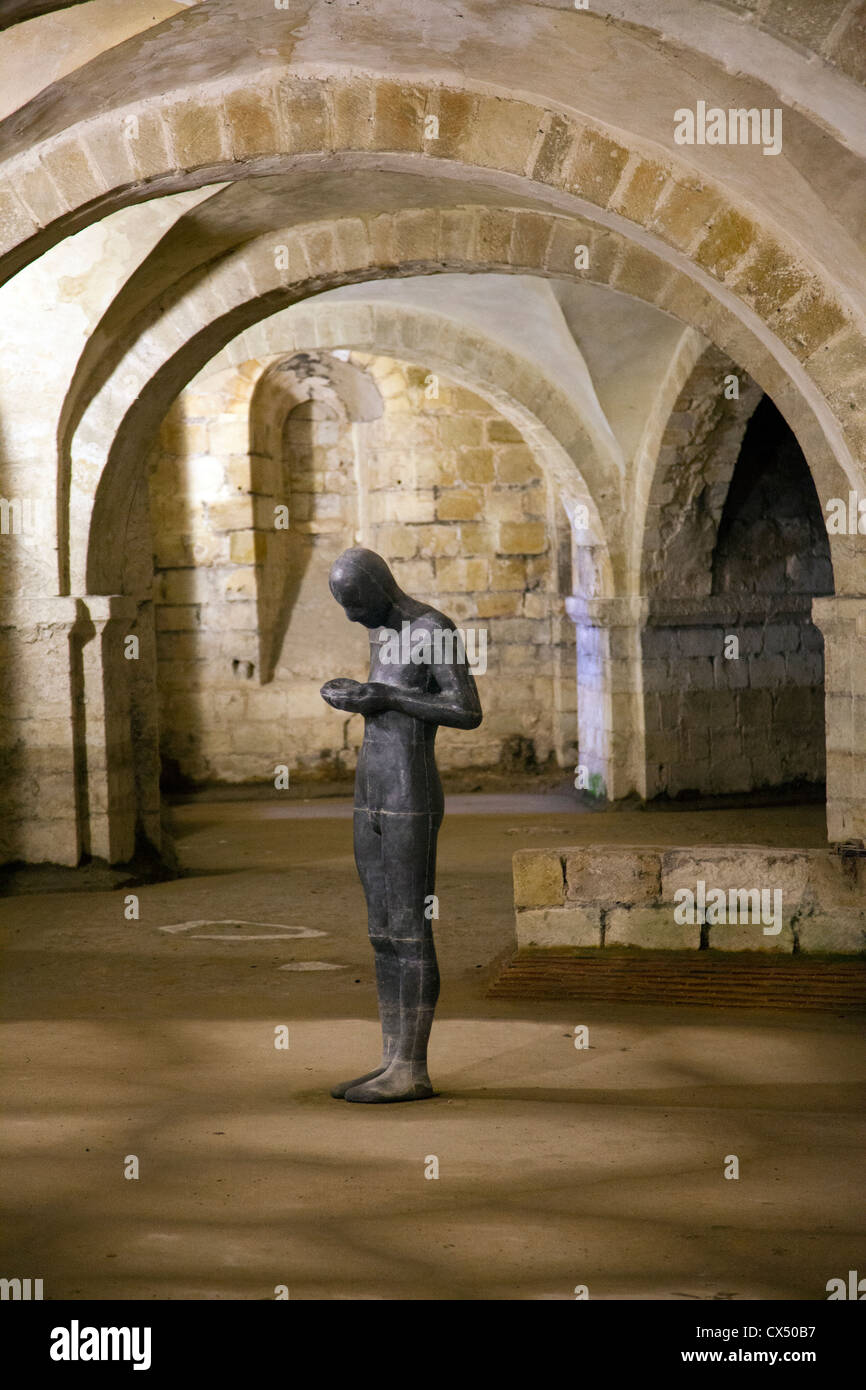 Antony Gormley 'Sound II' Sculpture in Winchester Cathedral Crypt ...
