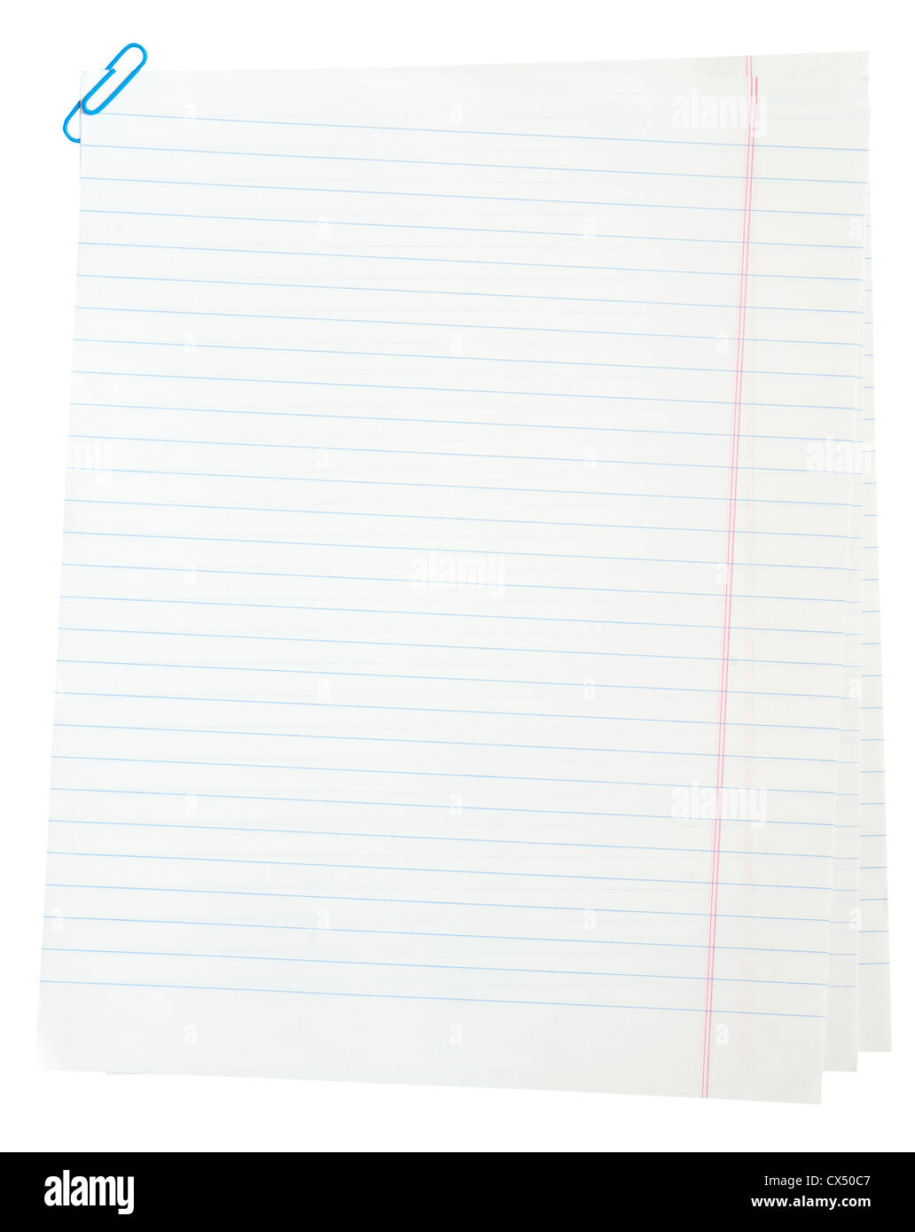 A page ripped off from the notebook Stock Photo - Alamy