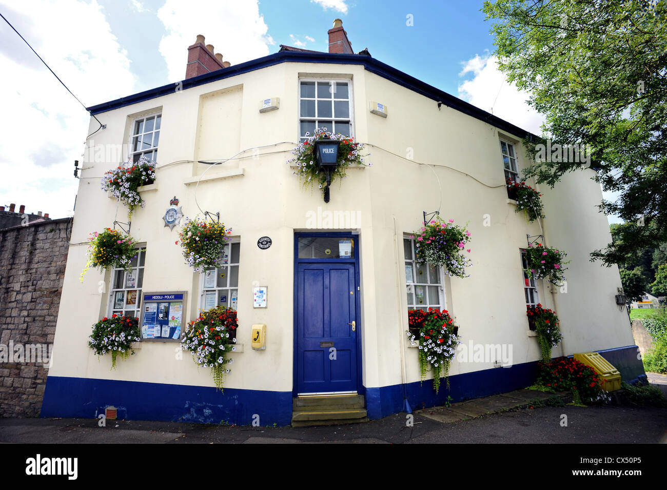 The Police Station in Usk Stock Photo - Alamy