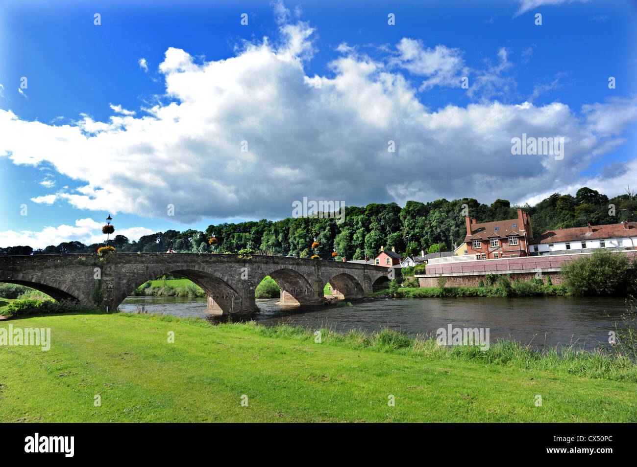 The Usk Road Bridge over the River Usk Stock Photo - Alamy