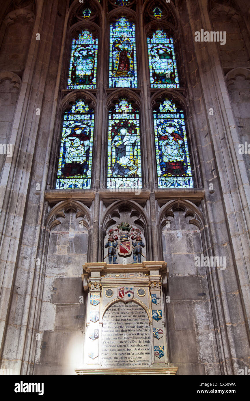Jane Austen Memorial Window in Winchester Cathedral - Hampshire UK ...