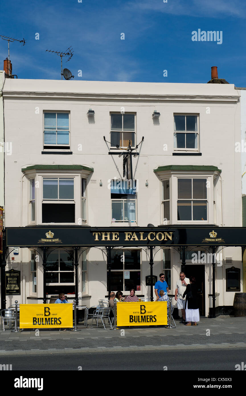 The Falcon public House on Southend seafront Stock Photo - Alamy