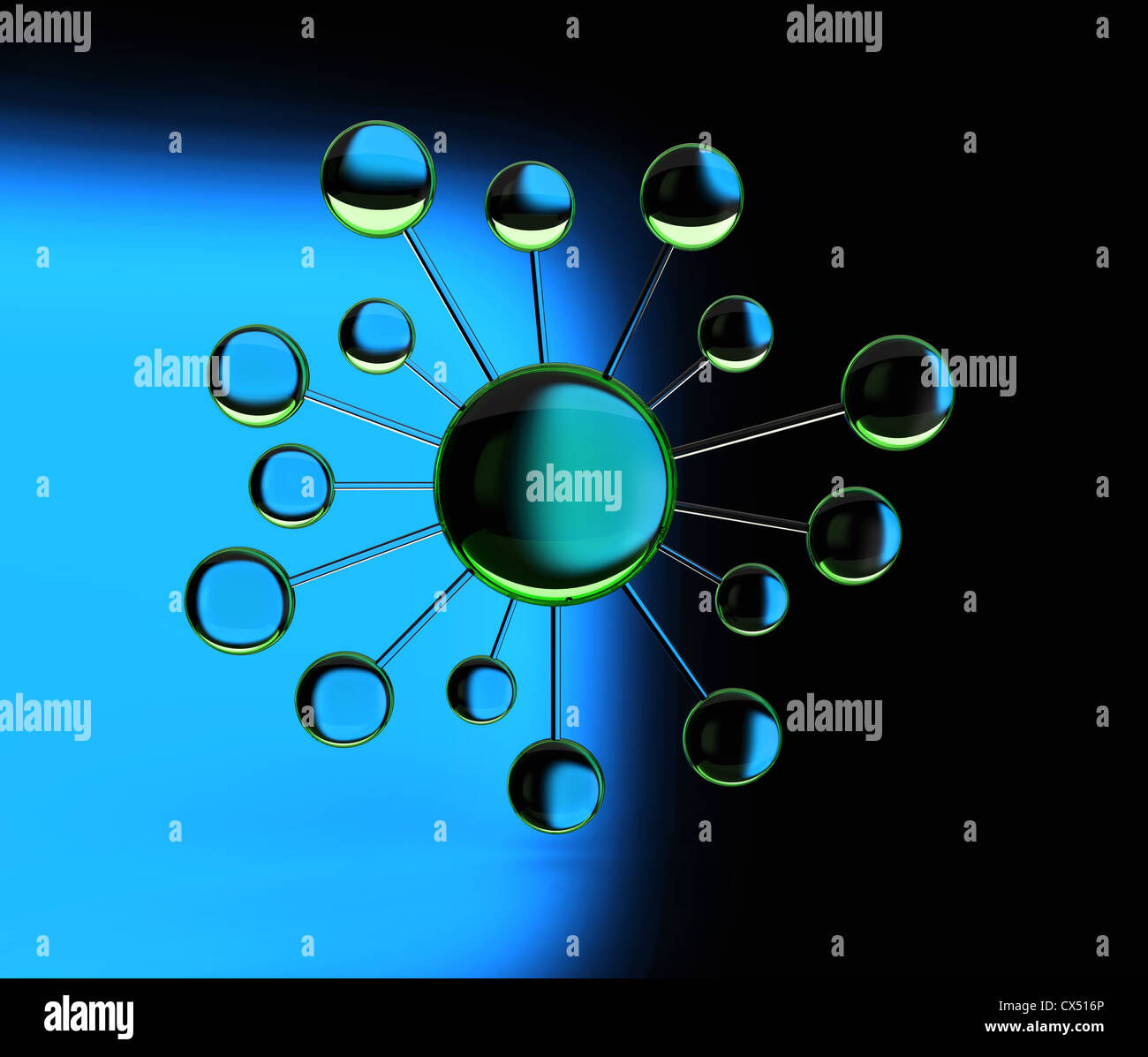 Radial network hi-res stock photography and images - Alamy