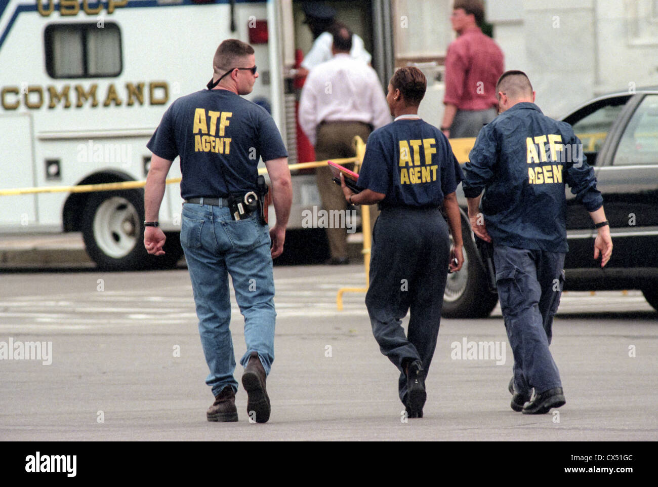 ATF investigators walk past the US Capitol after a shooting erupted on ...