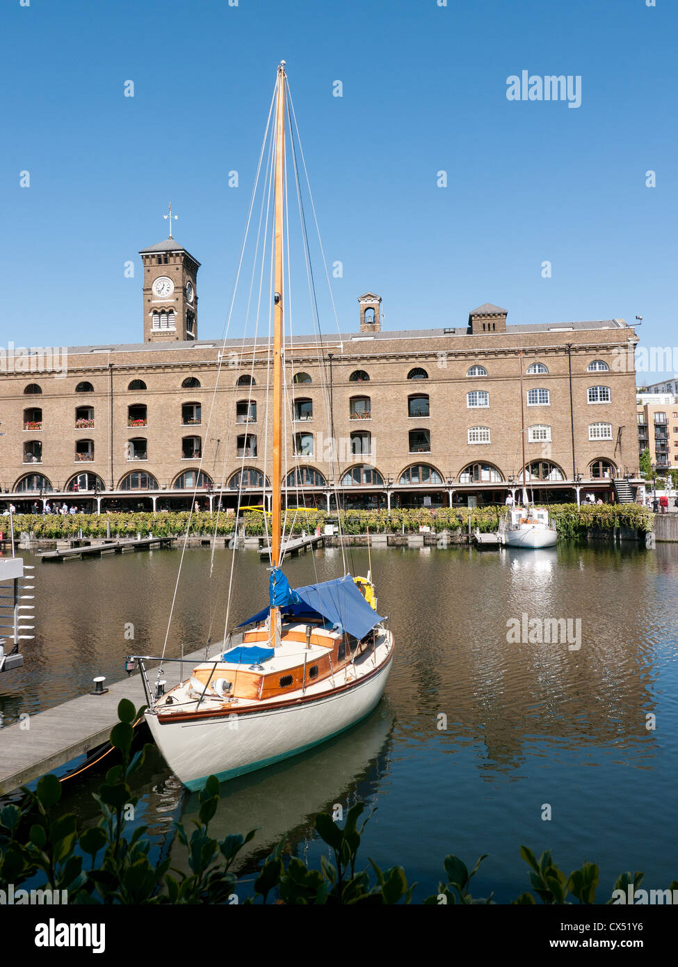 The Dickens Inn in St. Katherine Docks, London by Tower Bridge Stock ...