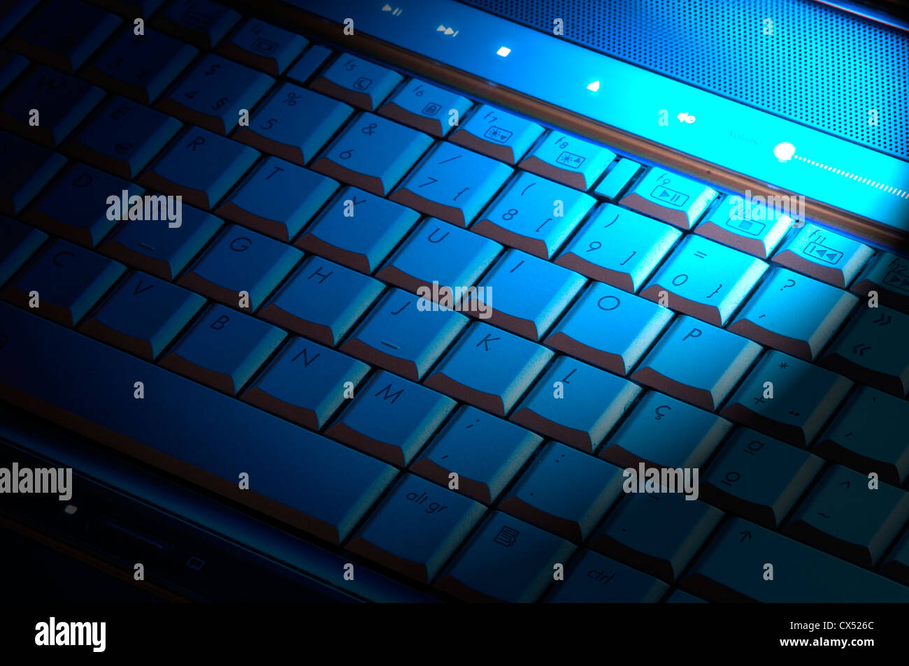 Computer keyboard in a beautiful light Stock Photo - Alamy