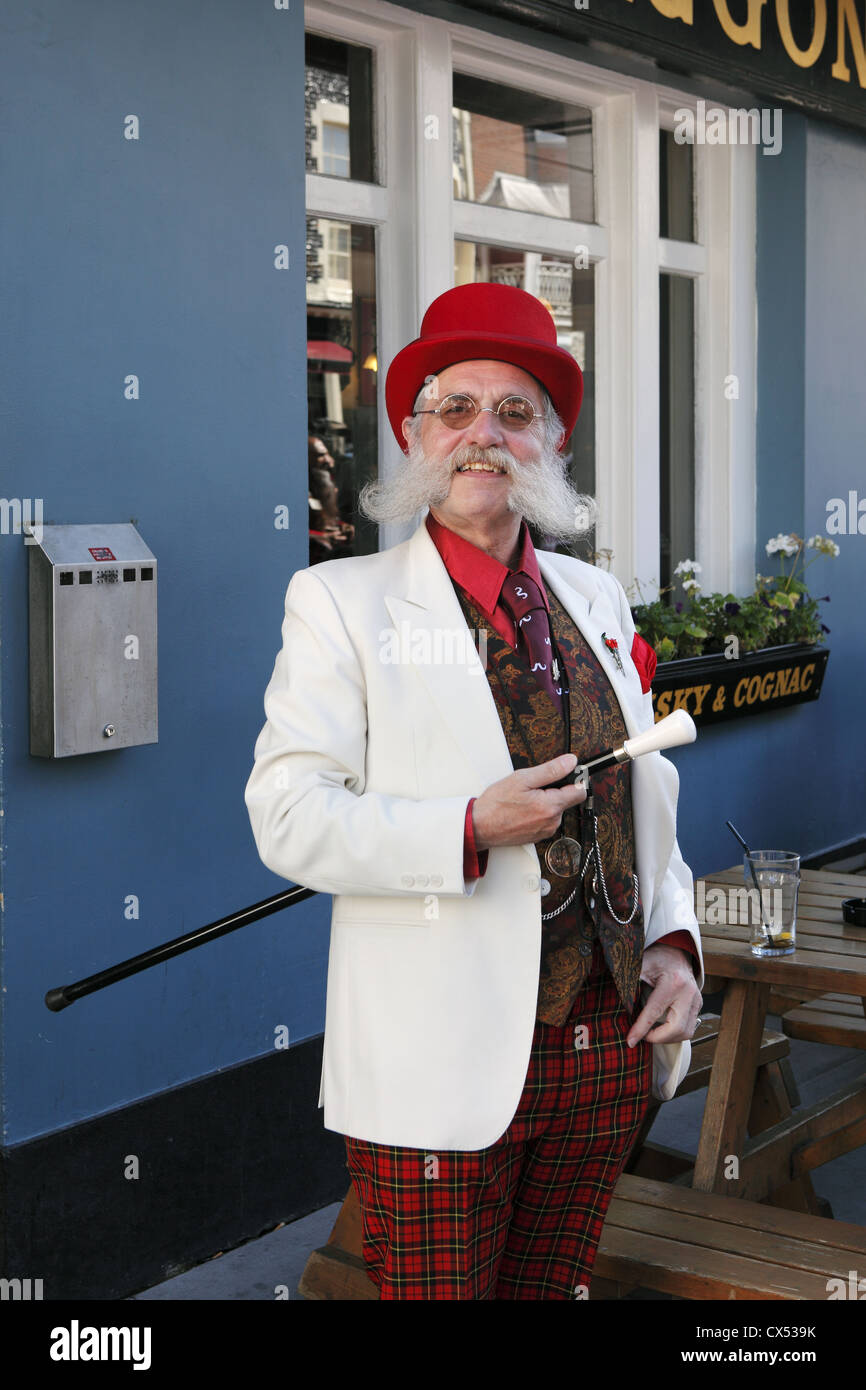 Competitor Mick Bates at The British Beard & Moustache Championships ...