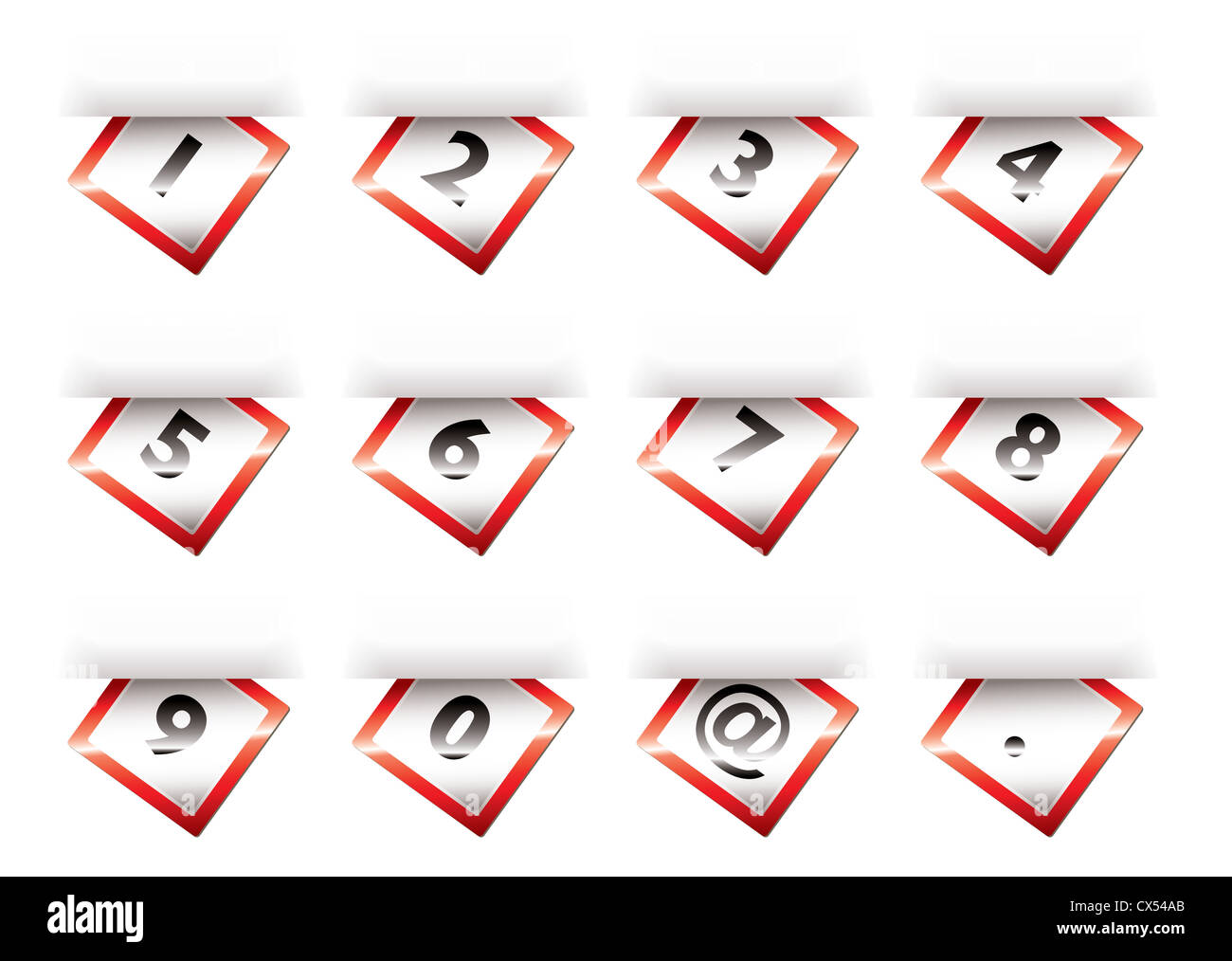 Number tabs hi-res stock photography and images - Alamy