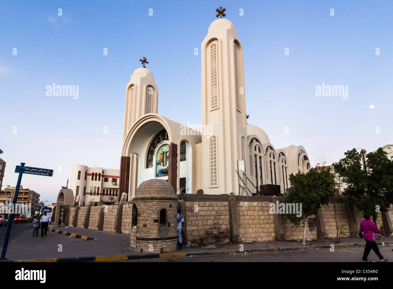 Coptic cathedral of Saint Shenouda in Hurghada, Red Sea coast, Egypt ...