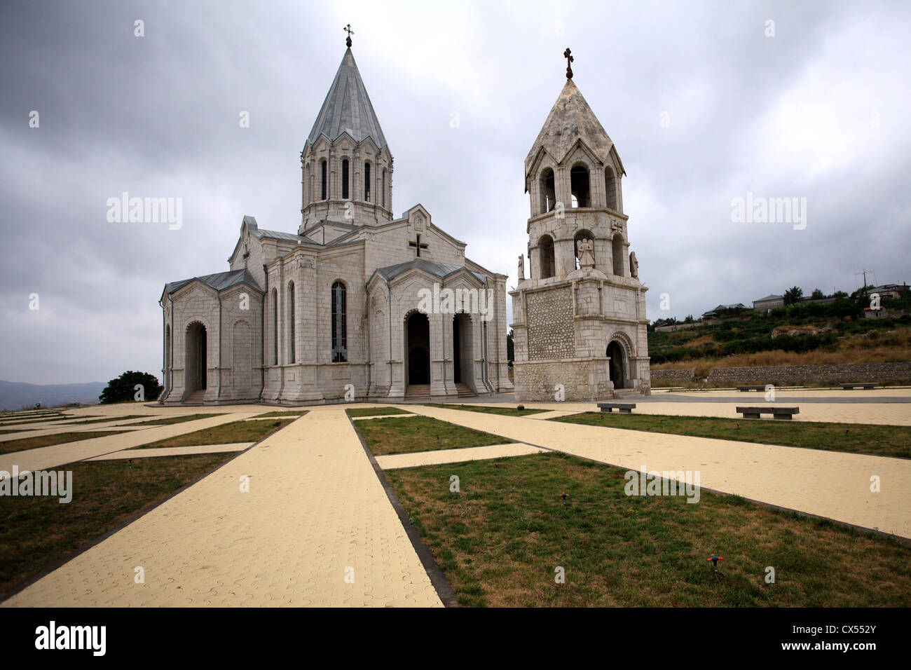 Ghazanchetsots Cathedral, Shushi, Nagorno-Karabakh Stock Photo - Alamy