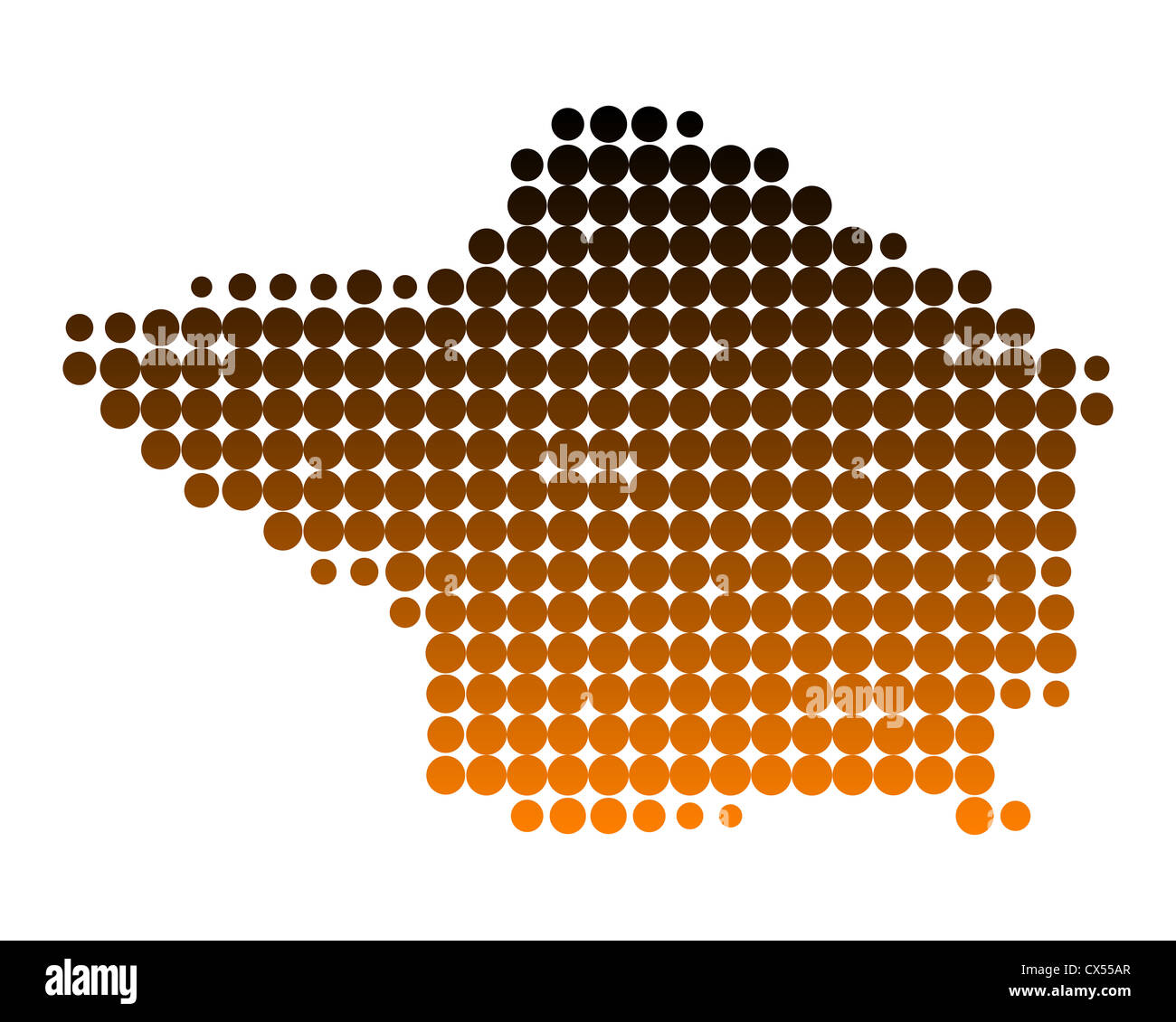 Map of Faial Stock Photo - Alamy